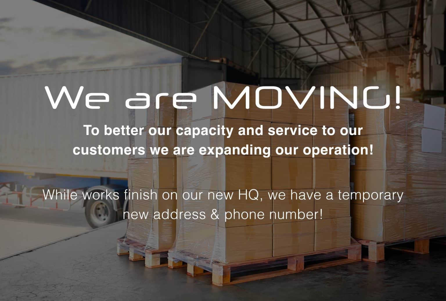 We are moving! - Safehold Height Safety & Lifting Gear